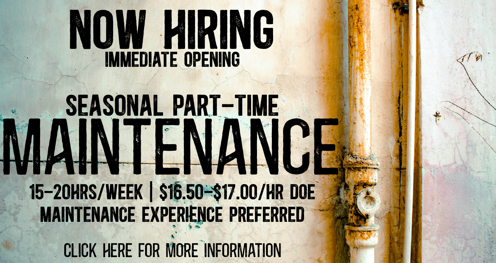 Now-Hiring_Maintenance | Asotin County Family Aquatic Center